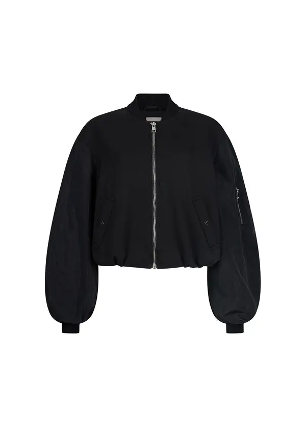 LIU JO - Cropped Zip Bomber Jacket | ABC