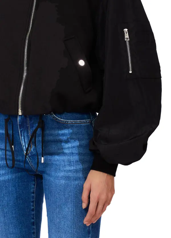 LIU JO - Cropped Zip Bomber Jacket | ABC