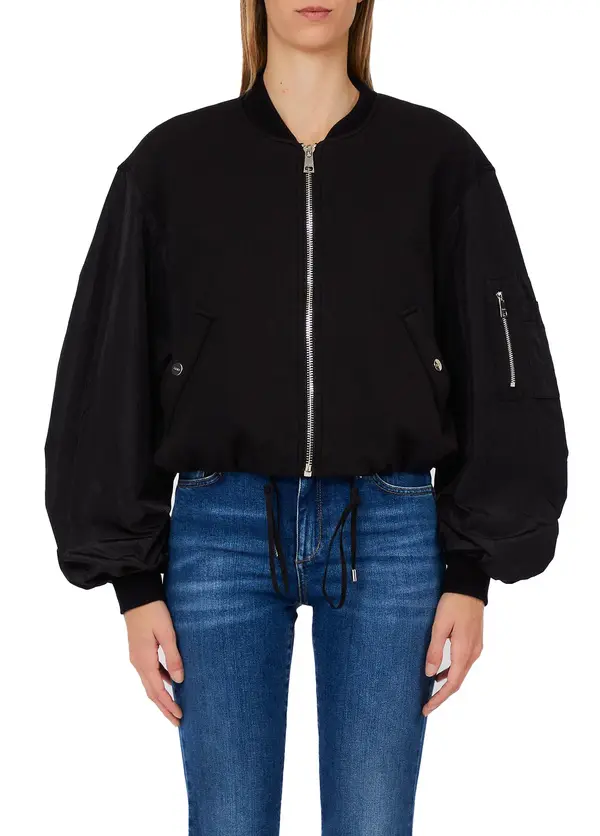 LIU JO - Cropped Zip Bomber Jacket | ABC